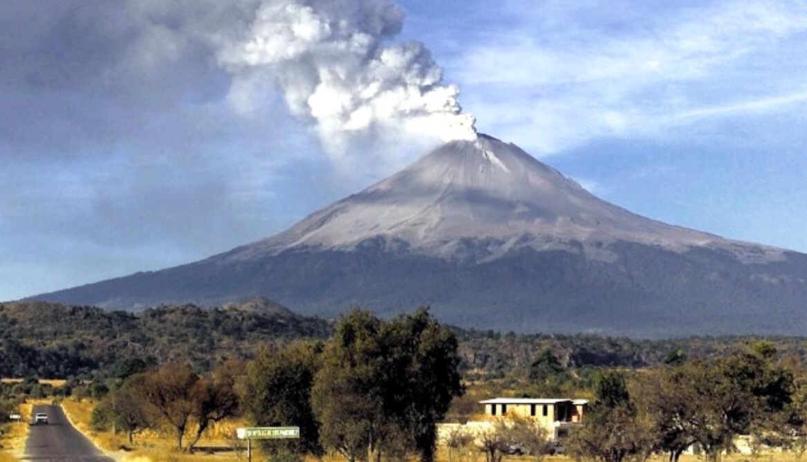 Popocatepetl Volcano Mexico Mountains Map