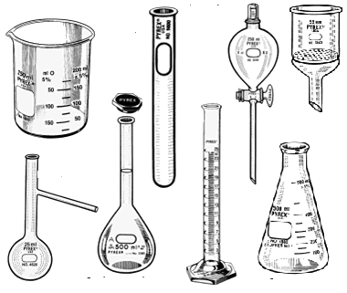 Distilling Flask Drawing